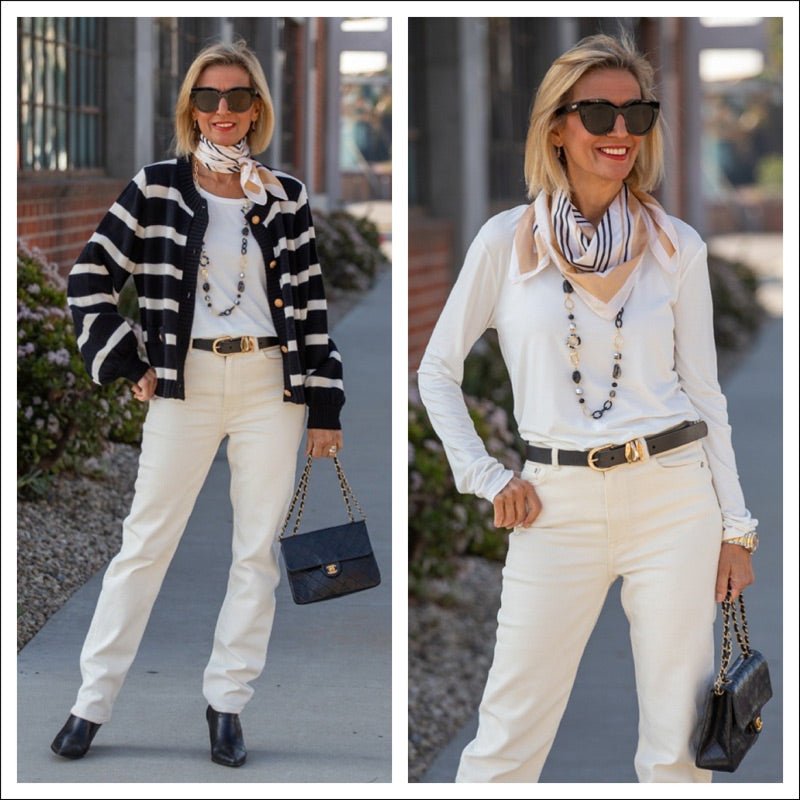 Mixing Two Stripes For A Transitional Look – Just Style LA