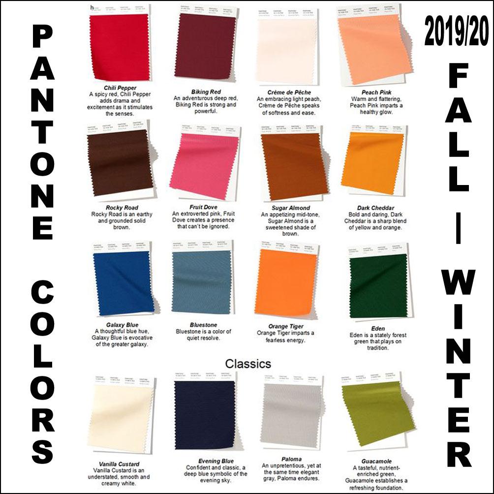 Pantone Fall 2019 Colors Plus One Day Sale On New Arrivals – Just Style LA