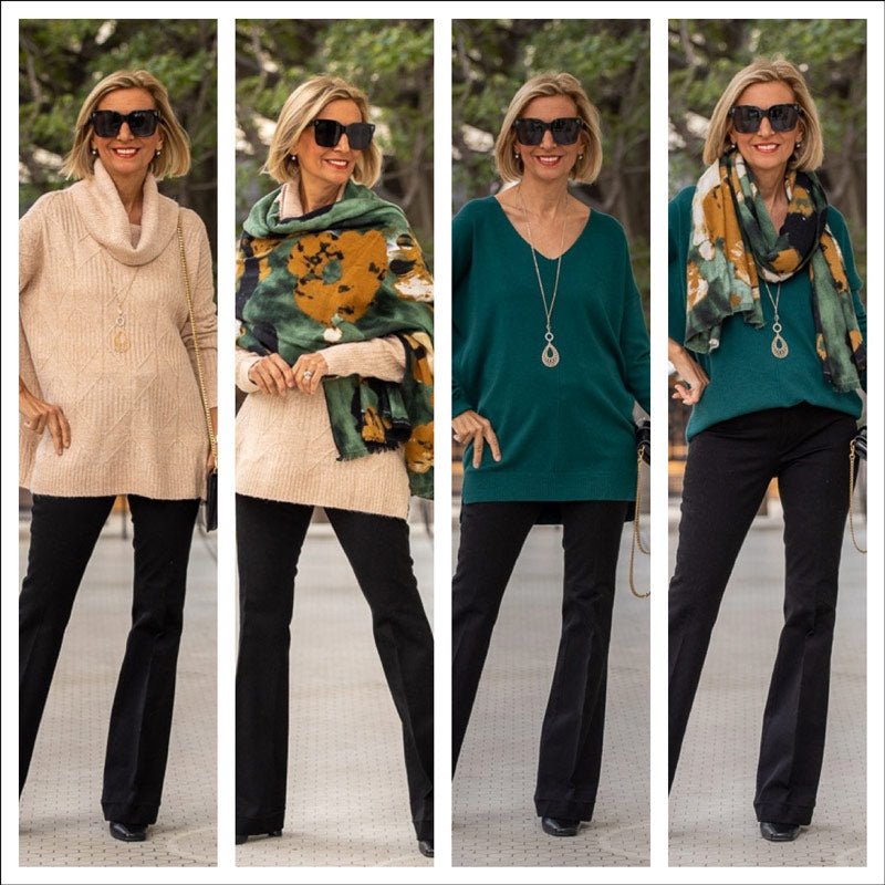 Two New Sweaters And A Beautiful Scarf – Just Style LA